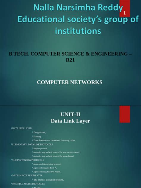 computer networks unit 2 pdf