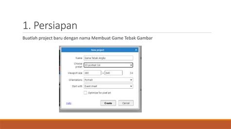 Membuat Game Tebak Angka Menggunakan Construct PPTX