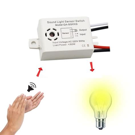 Toolstar 220v Sound Voice Sensor Light Switch Automatic On Off Sound