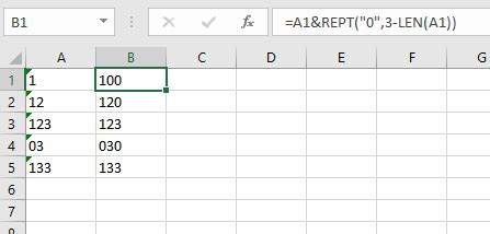 Formula Excel Add Trailing Zero S Stack Overflow