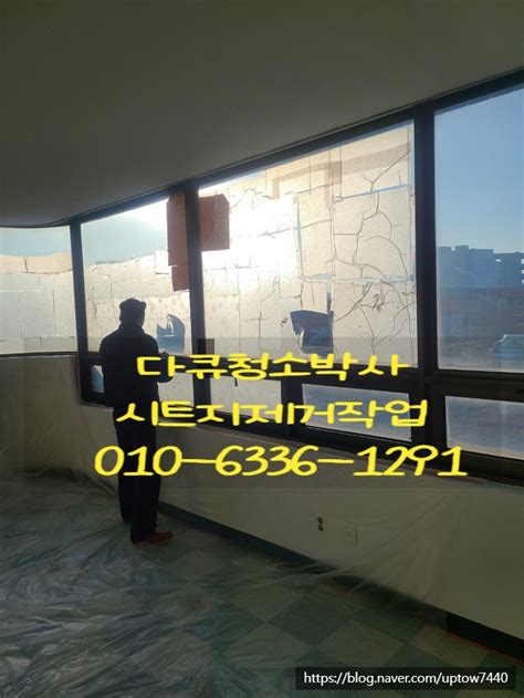 성남 사무실 유리창 시트지 제거 작업 네이버 블로그