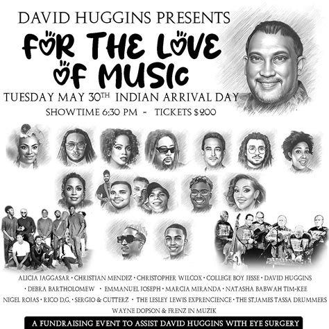 David Huggins Presents “for The Love Of Music” Tt 200 Queens Hall The Home Of The Performing