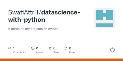 GitHub SwatiAttri Datascience With Python It Contains My Projects On Python