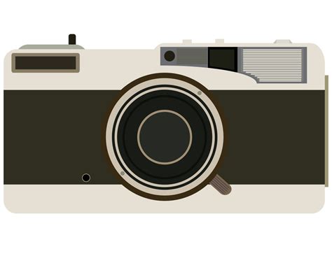 analog film camera created in adobe illustrator