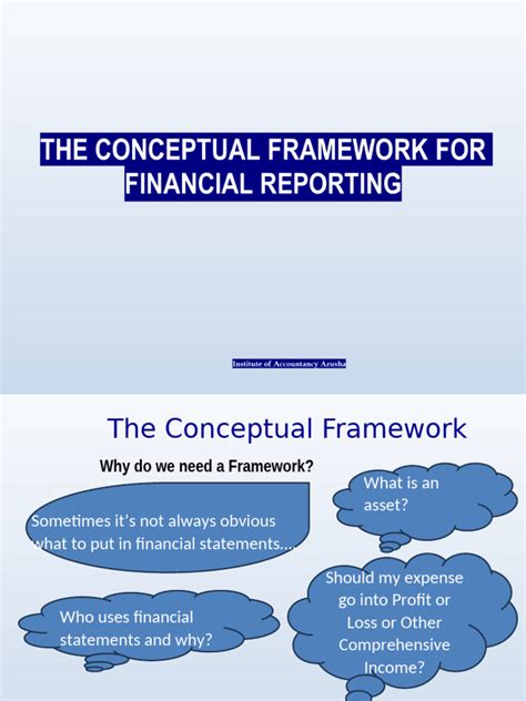 The Conceptual Framework For Financial Reporting Pdf Income Statement Financial Statement