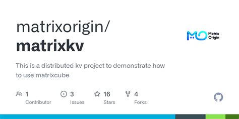github matrixorigin matrixkv this is a distributed kv project to
