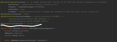extension build error when compiling extension development mit app