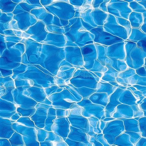 Vibrant Pool Water Surface With Light Reflections Creating Dynamic Patterns Stock Image Image
