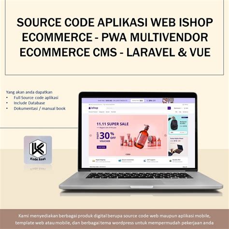 Jual Source Code Aplikasi Web Ishop Ecommerce Pwa Multivendor