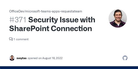 security issue with sharepoint connection · issue 371 · officedev