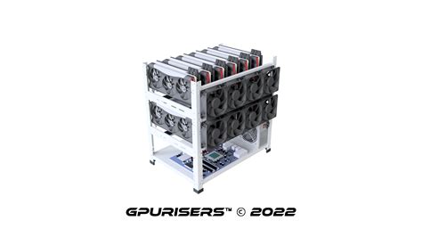 GPURisers GPU White Mining Frame GPURisers Com