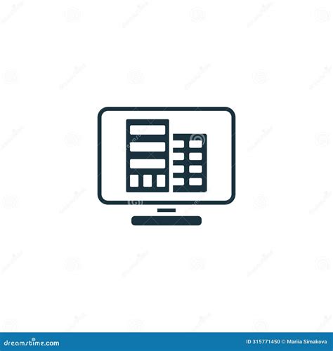 Virtual Office Icon Monochrome Simple Remote Work Icon For Templates