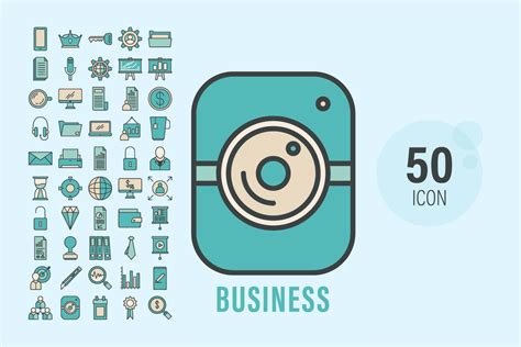 Business Fill Outline Icon Masterbundles
