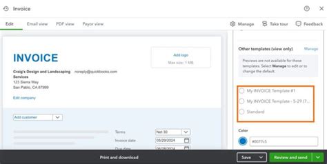 How To Customize Invoices In QuickBooks Online