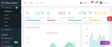 top 10 bootstrap admin template with data table for website