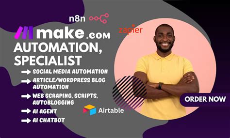 N8n Automation N8n Ai Agent Make N8n Workflow Make Com Automation N8n Expert By Abiolatech Fiverr