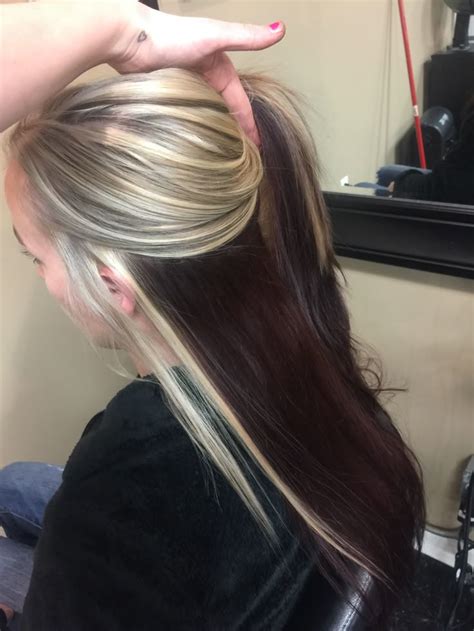 30 Blonde Hair With Black Underneath Hair Color Ideas Beastbeauty