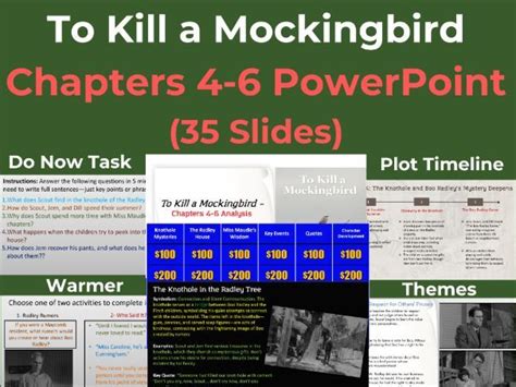 To Kill A Mockingbird Chapters PowerPoint PPT Summary And Analysis Teaching Resources