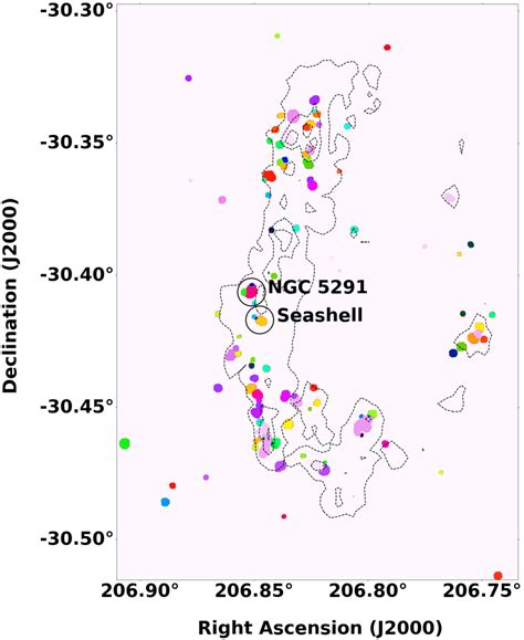 Segmentation Map From Profound Overlaid By Hi Contour The Circled