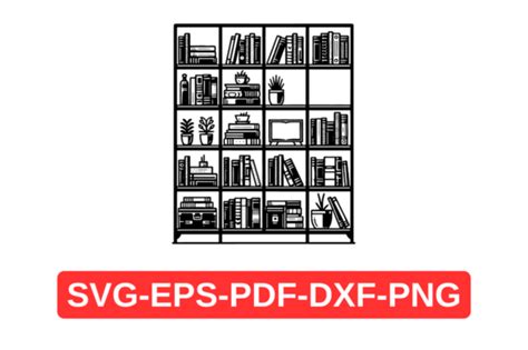 Bookshelf Clipart Svg Library Bookcase Graphic By Artful Assetsy · Creative Fabrica Bookshelf Clipart Svg Library Bookcase Graphic By Artful Assetsy · Creative Fabrica