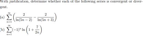 solved with justification determine whether each of the