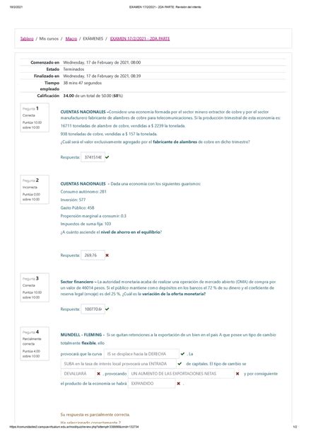 Todos Los Examenes Tablero Mis Cursos Macro ExÁmenes Examen 1722021 2da Parte