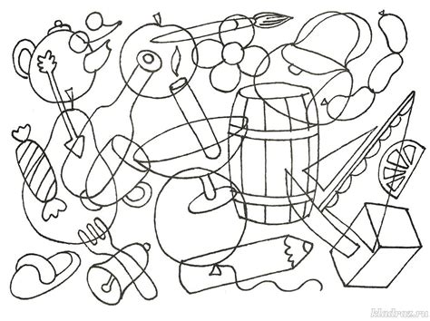 Развивающее упражнение для детей 5 7 лет Найди все съедобные предметы и раскрась их