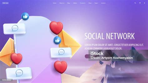 소셜 네트워크 스마트폰 화면이 있는 배너는 산이 있는 풍경이 있는 배경에 떠 있는 소셜 네트워크 요소로 둘러싸여 있습니다 0명에