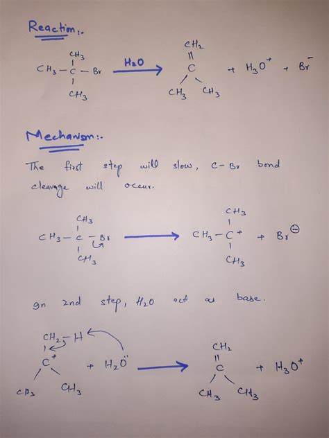 [Solved] . 7.(8) Draw a detailed mechanism (E1) for the reaction shown... | Course Hero