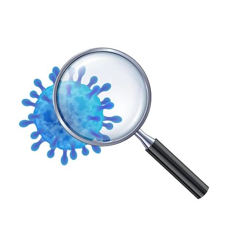 Premium Vector Vector Illustration Of Blue Virus Cell Under The