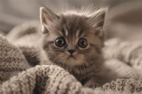 A Tiny Kitten With An Irresistibly Cute Face Premium Ai Generated Image