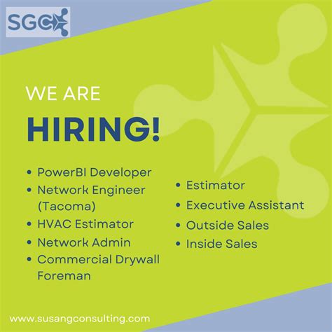 hotjobs openjobs hiring hiringnow recruiting recruitment sgc