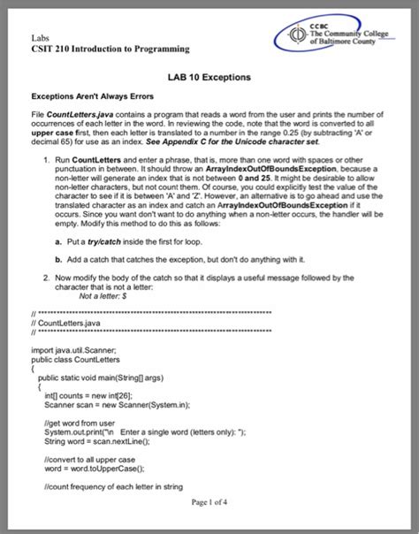 Solved CCBC Labs CSIT Introduction To Programming LAB Chegg Com