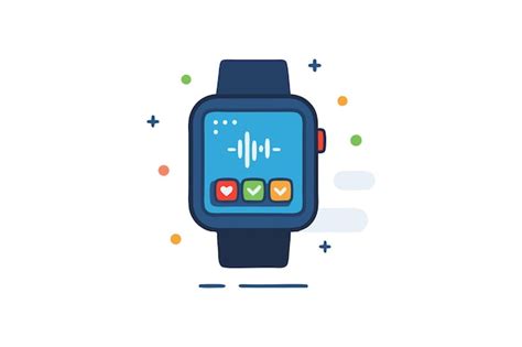 Premium Vector Modern Smartwatch Displaying Health Data