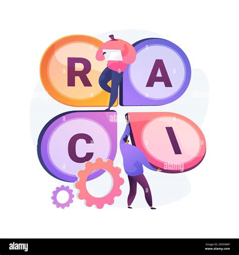 Raci Matrix Abstract Concept Vector Illustration Stock Vector Image And Art Alamy
