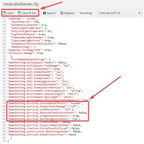 How To Configure Survival Settings On Your Sons Of The Forest Server Knowledgebase Citadel