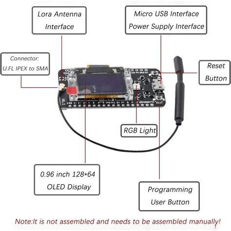 Heltec Cubecell Gps 6502 Htcc Ab02s Lora 868 Mhz Development Board