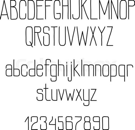 Retro Alphabet Type With Capital And Small Tiny Letters Isolated