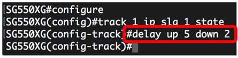 Configure IP SLA Tracking For IPv Static Routes On An SG XG Switch Through The CLI Cisco