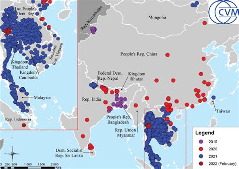 Geographic Distribution Of Lumpy Skin Disease Outbreaks Reported In