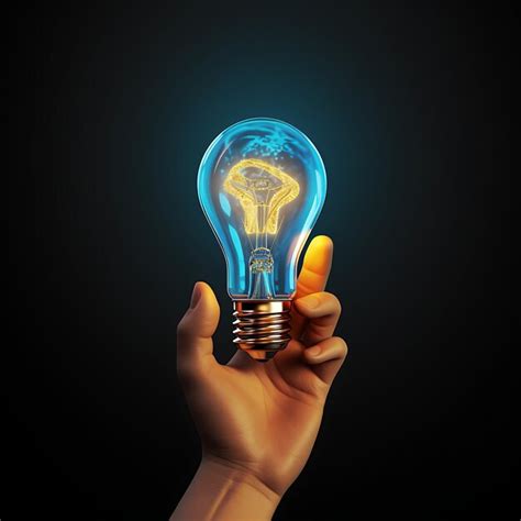 Premium Ai Image Illuminating Ideas Hand Holding A Bulb Signifying