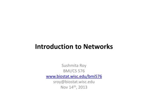 Ppt Introduction To Networks Powerpoint Presentation Free Download