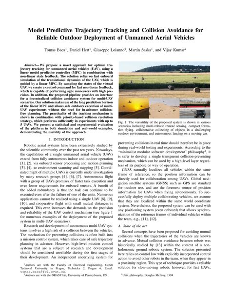 PDF Model Predictive Trajectory Tracking And Collision Avoidance For Reliable Outdoor