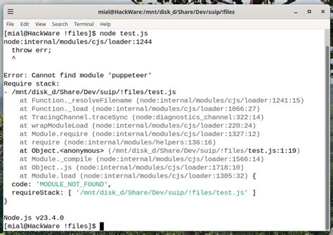 Where Does Npm Install Packages “error Cannot Find Module” Even After Installing The Module