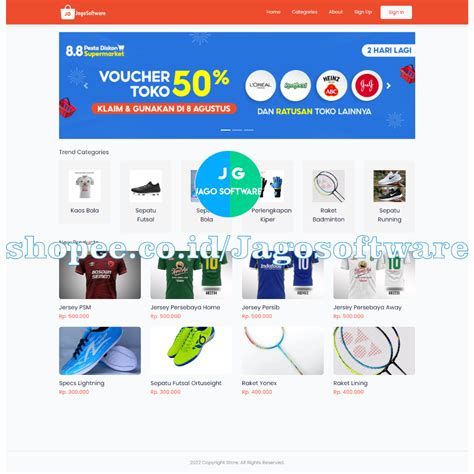 Jual Source Code Toko Online Laravel 8 Integrasi Raja Ongkir Dan Midtrans Bonus Payment Method