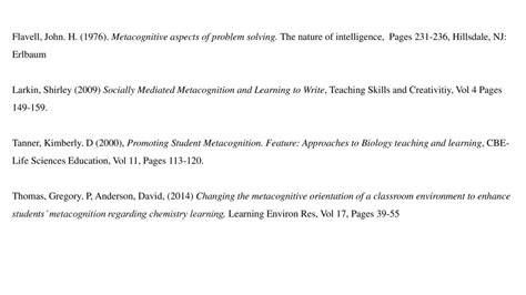 metacognition and learning ppt download