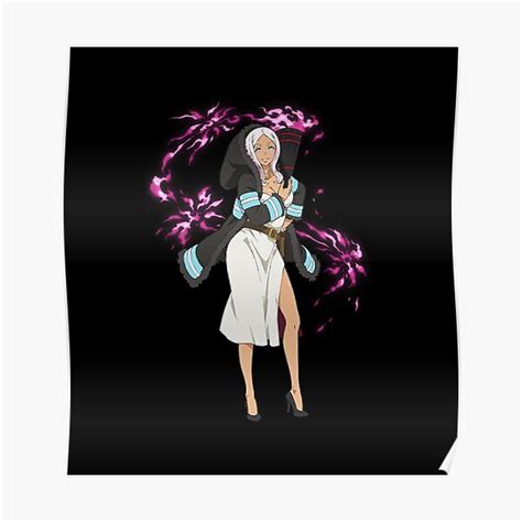Hibana Fire Force Poster For Sale By Moel Art Redbubble