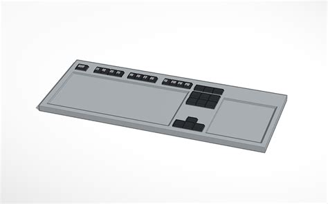 3d Design Computer Keyboard Unfinished Tinkercad