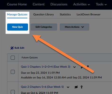 Quizzes Brightspace Essentials