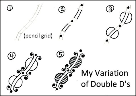 Time For Tangling Today S Tangle Double D S Tangleation